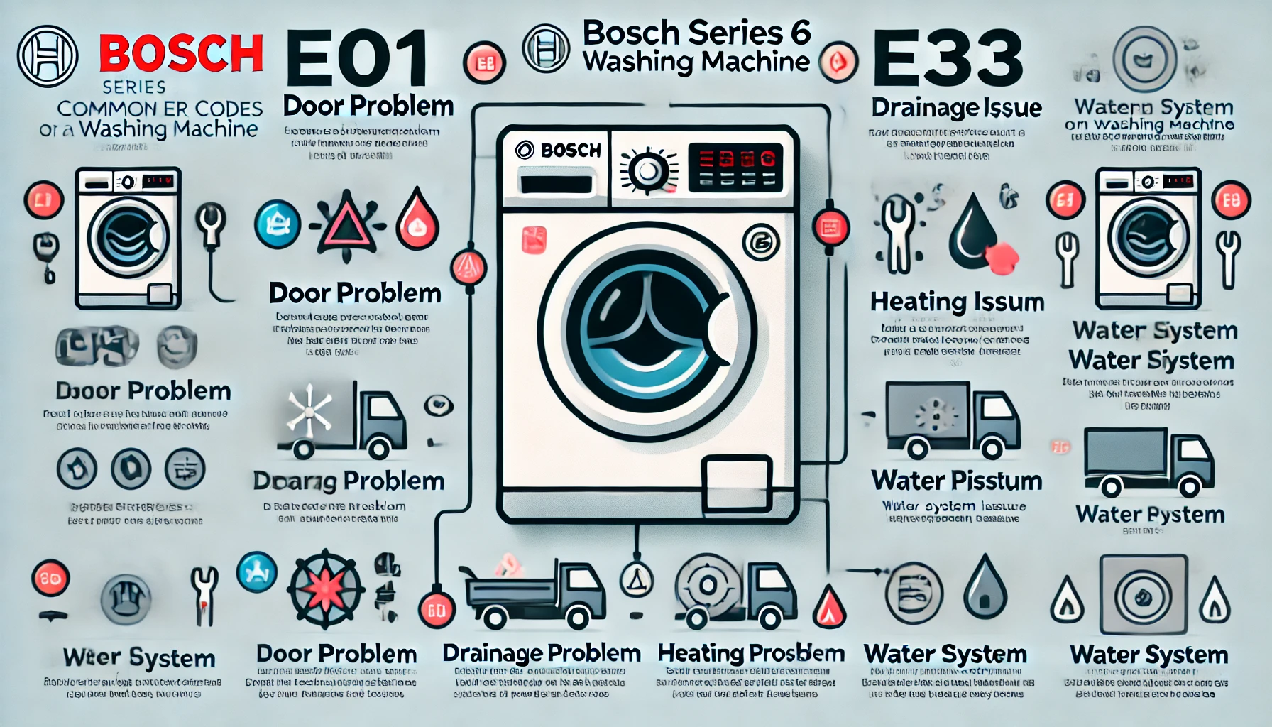 Storing symbolen Bosch wasmachine Serie 6 – Oplossingen
